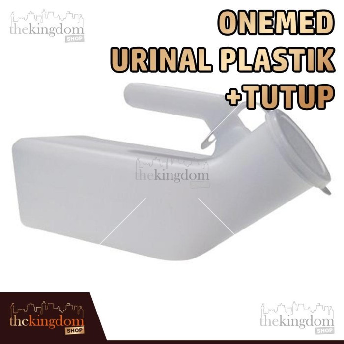 Jual Onemed Urinal Pispot Plastik + Tutup Wadah Urin Kencing 1L ...
