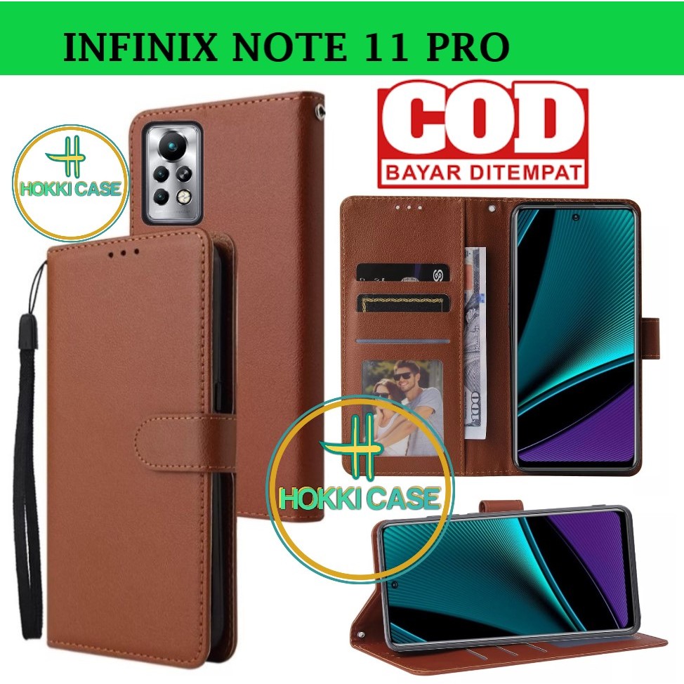 Jual Casing INFINIX NOTE 11 PRO model flip buka tutup case kulit ada ...