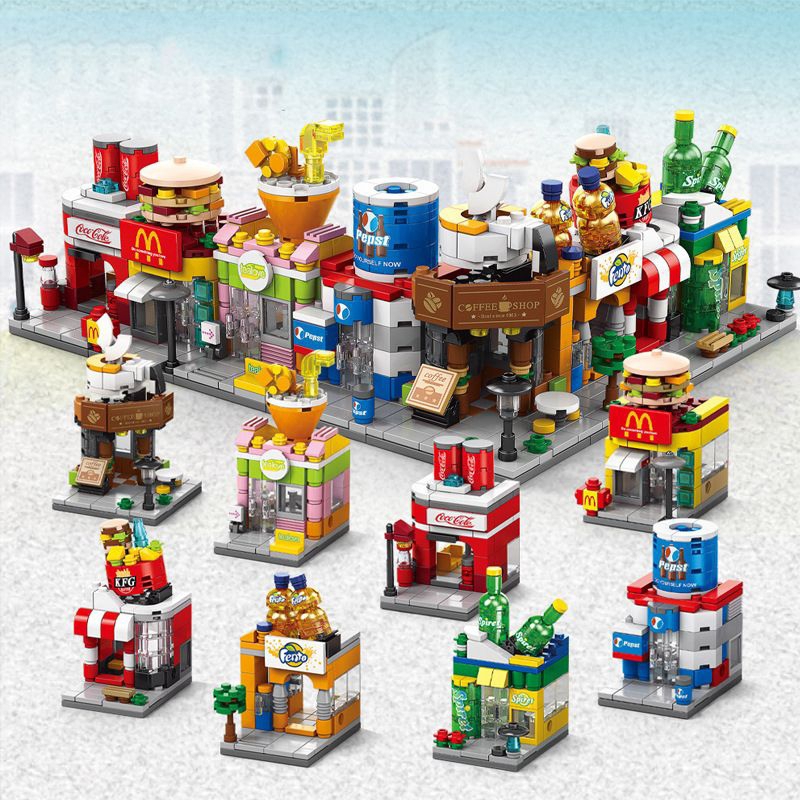 Jual Bricks Street Mini Mainan Lego Balok Susun Building Mini Street ...