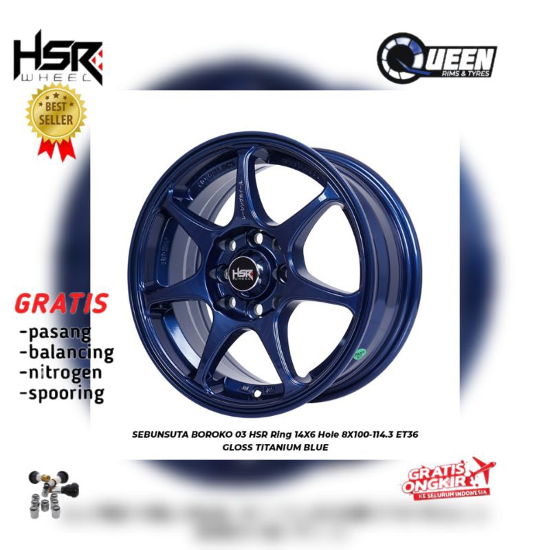 Jual VELG RACING R14 DOUBLE PCD HSR SEBUNSUTA untuk mobil avanza, xenia, veloz, agya, ayla ...