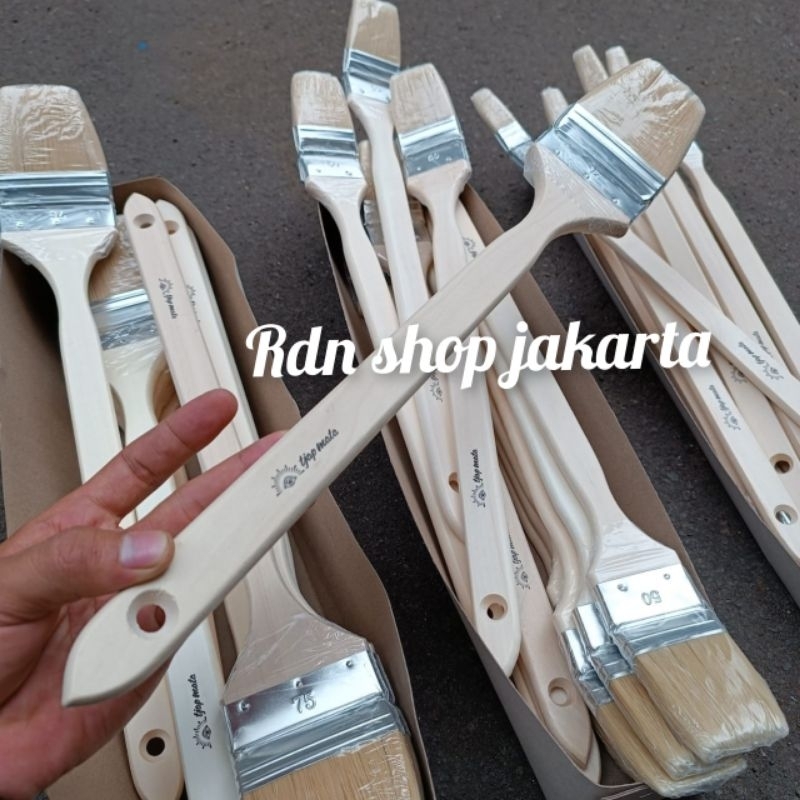 Jual Kuas cat 1 inch 2 inch 3 inch gagang panjang 40 cm Tjap Mata Kuas ...