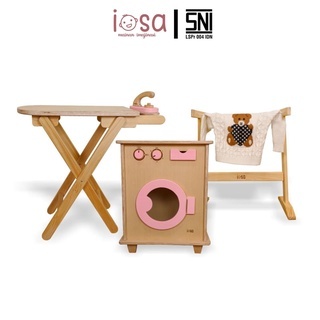Jual iosa Mesin Cuci Mainan / Setrika Kayu Mainan / Meja Setrika Mainan ...