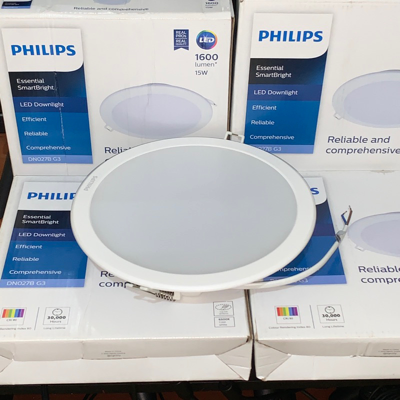 Jual lampu led panel/downlight DN027B G3 15W putih Philips | Shopee ...