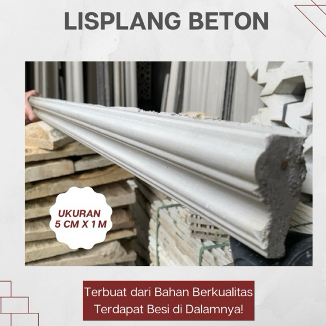 Jual Lisplang beton 5 cm x 1 m | lisplang minimalis, lisplang, lisplang ...