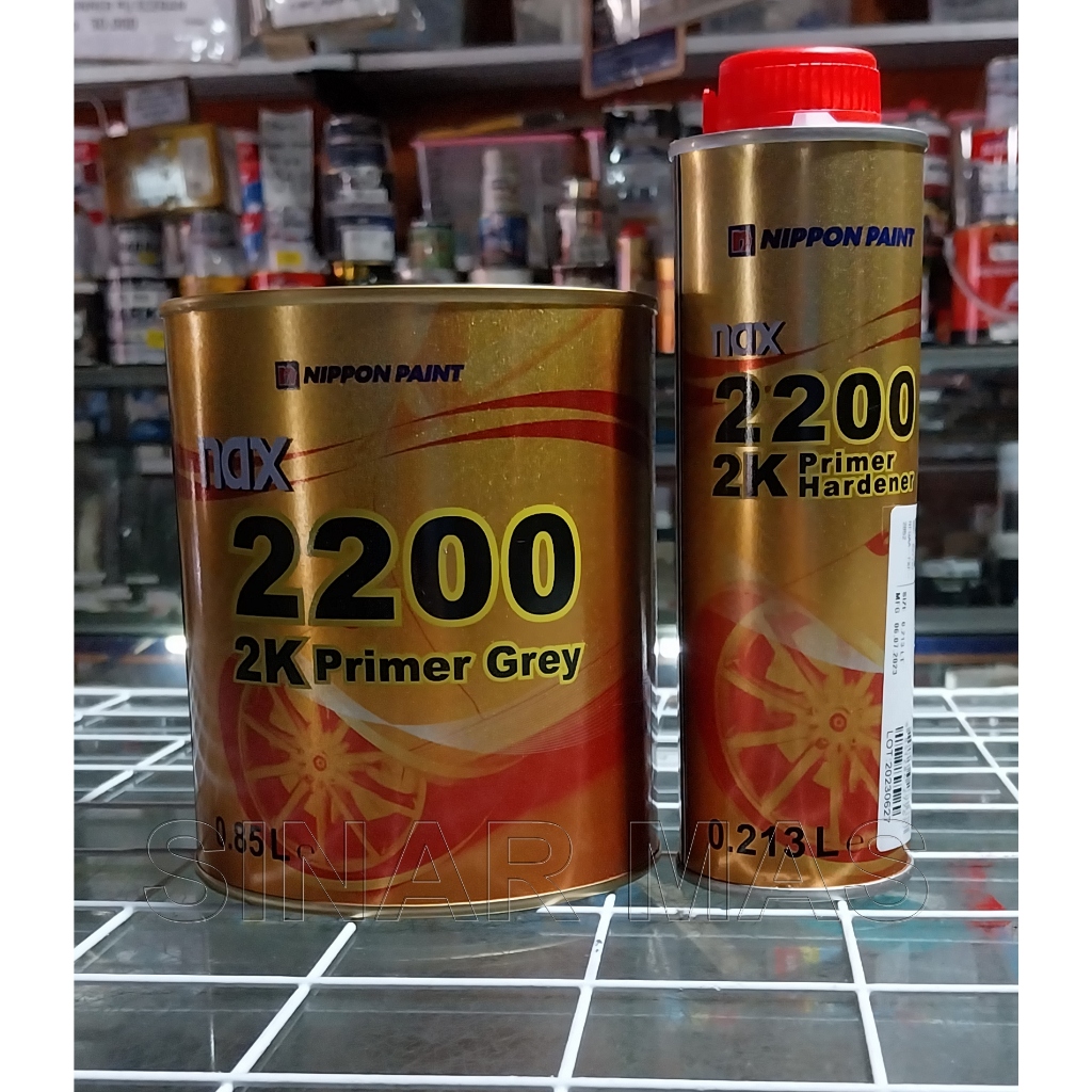 Jual Cat Dasar Epoxy Nippon Paint Nax 2200 Primer Surfacer 2K 1liter ...