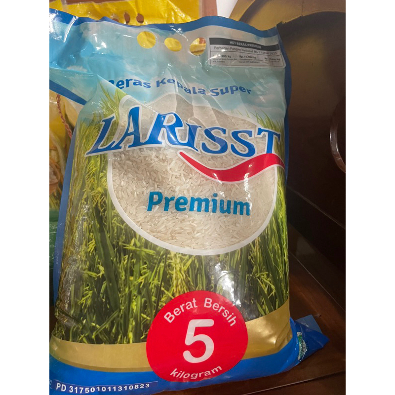Jual beras larisst perium 5kg = 6,7liter | Shopee Indonesia