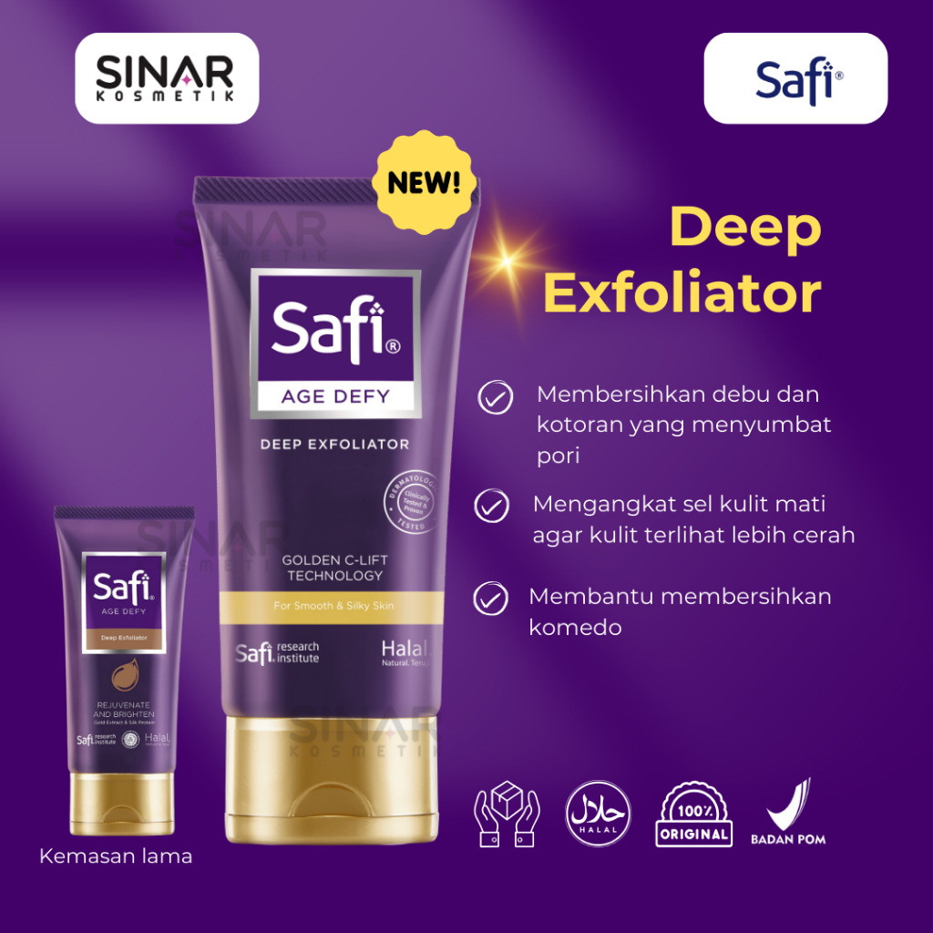 Jual Safi Age Defy Deep Exfoliator 75 gr | Shopee Indonesia