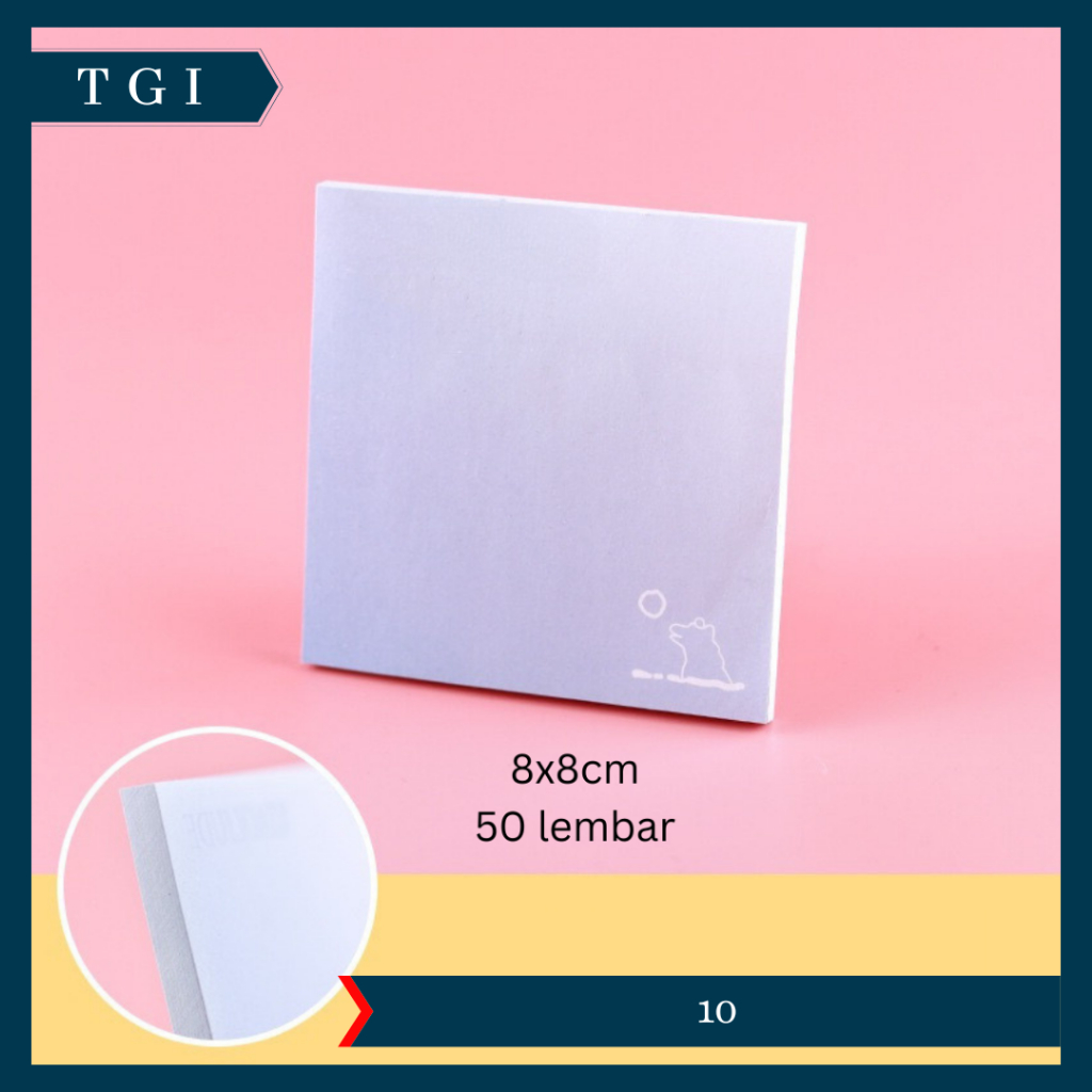 Jual TGI - STICKY NOTES MEMOPAD PERSEGI MOTIF UNIK SERBAGUNA STICKY ...