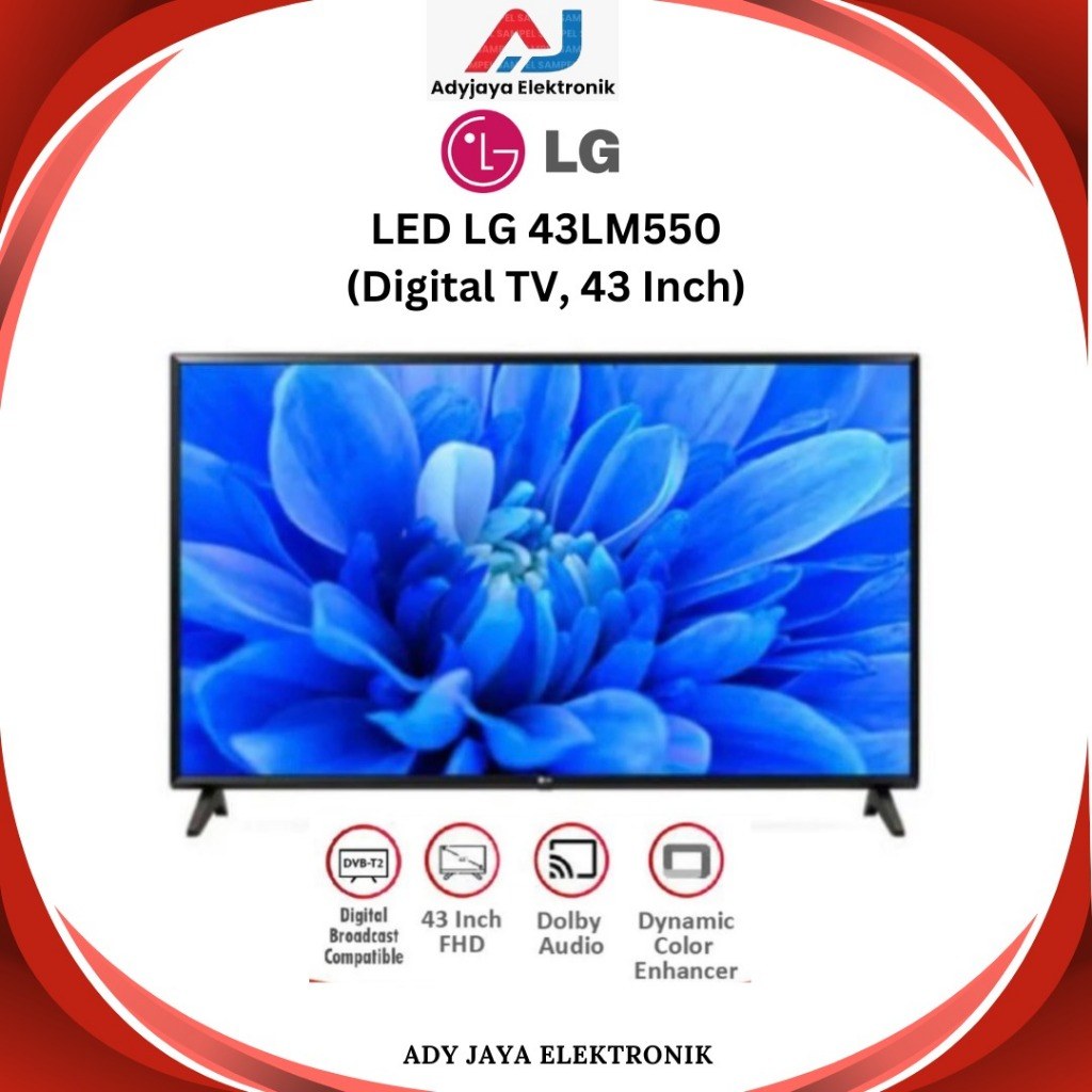 Jual TV LED LG 43 INCH DIGITAL 43LM5500PTA | Shopee Indonesia