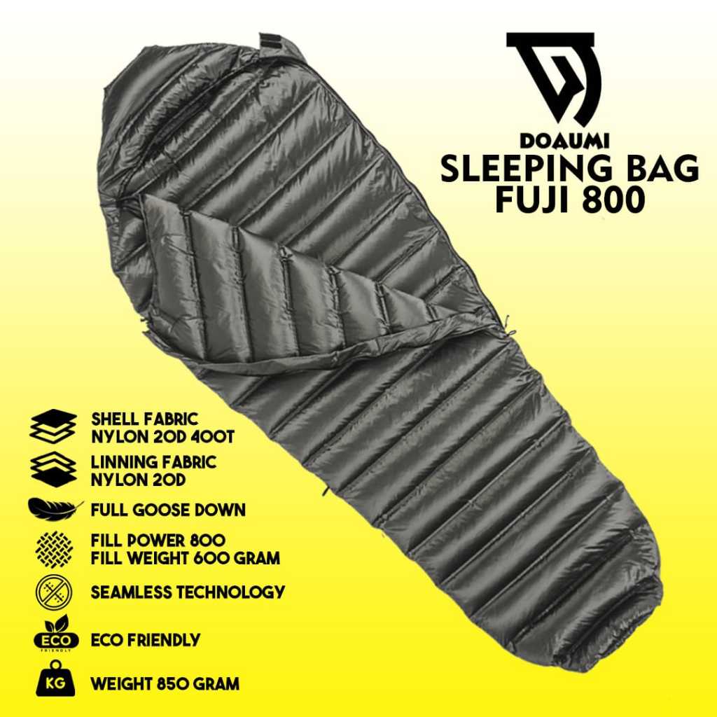 Jual SLEEPING BAG BULU ANGSA DOAUMI FUJI 800 SEAMLESS KANTONG TIDUR ...