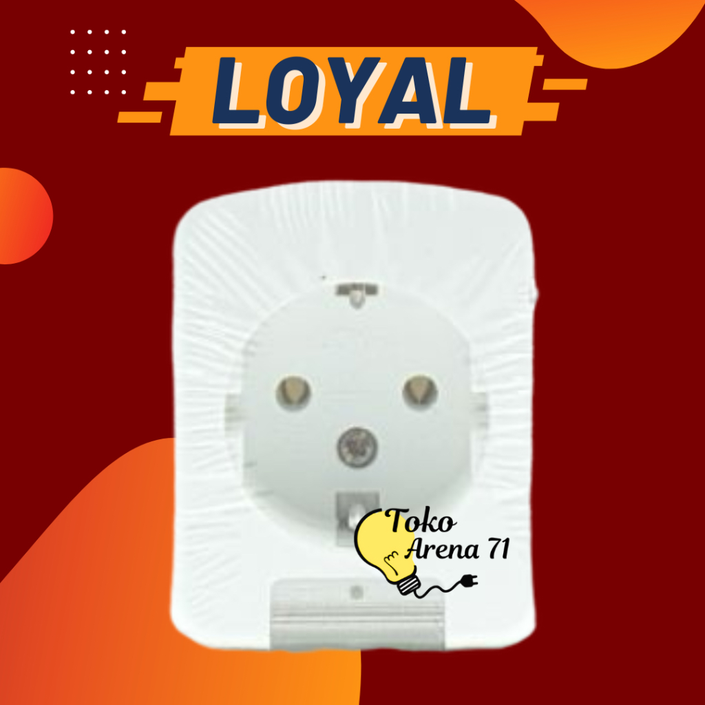 Jual Loyal Terminal Stop Kontak Colokan Arde OB Outbow Lubang 1 + Lampu ...