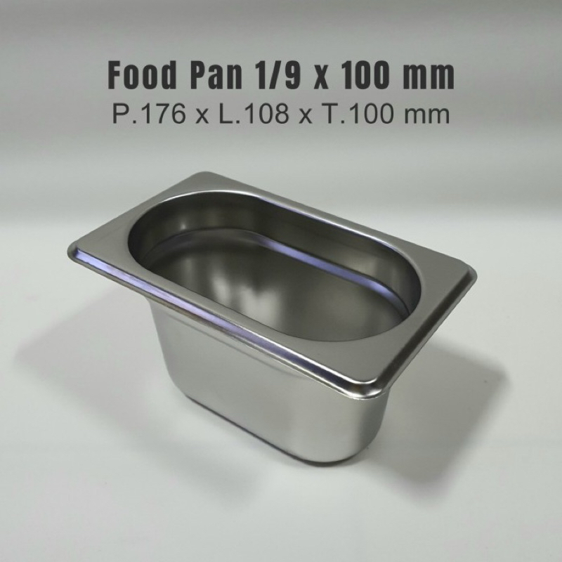Jual GASTRONOM FOOD PAN 1/9 TINGGI 100MM STAINLESS STEEL | Shopee Indonesia