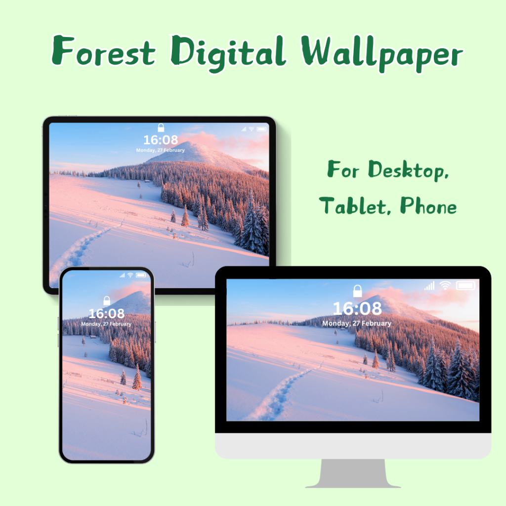 Jual Wallpaper landscape scenery for desktop tablet phone --- Forest ...