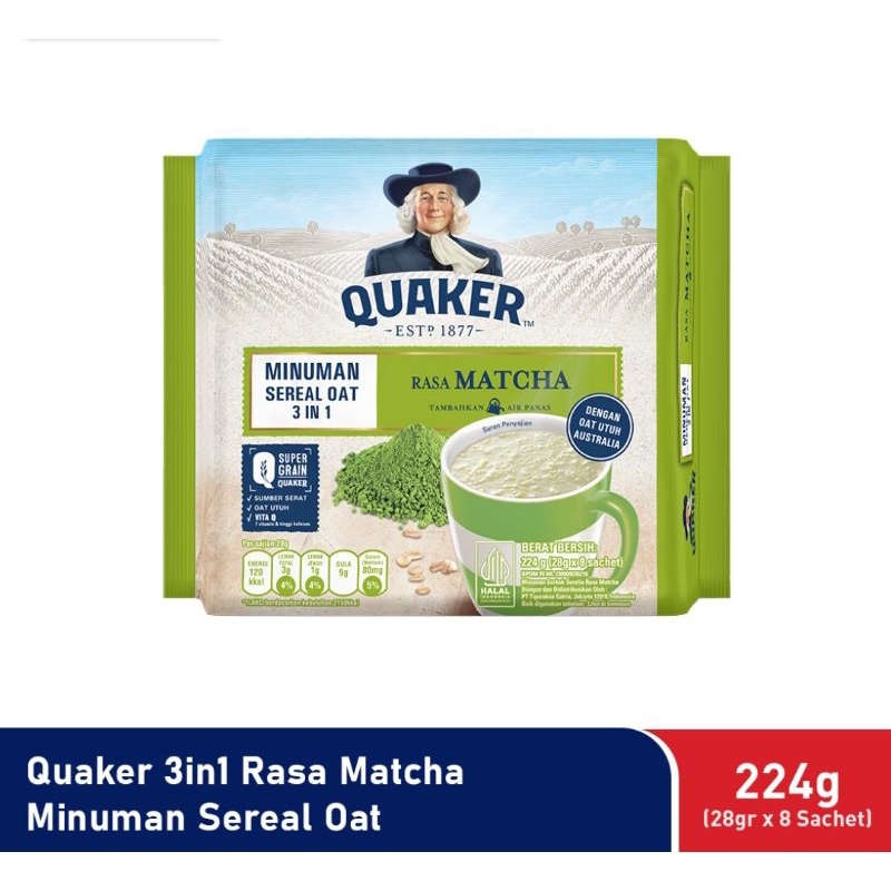Jual Quaker 3in1 Oat Cereal Drink - Sereal Quaker | Shopee Indonesia