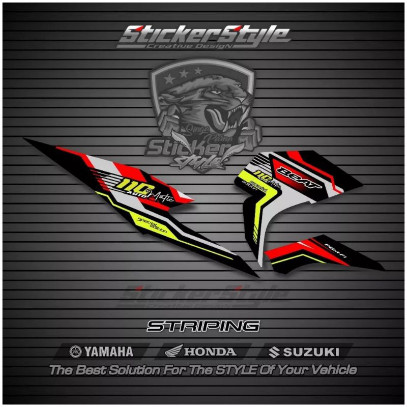 Jual Sticker Striping Variasi List Motor Honda Beat New/Beat Street ...