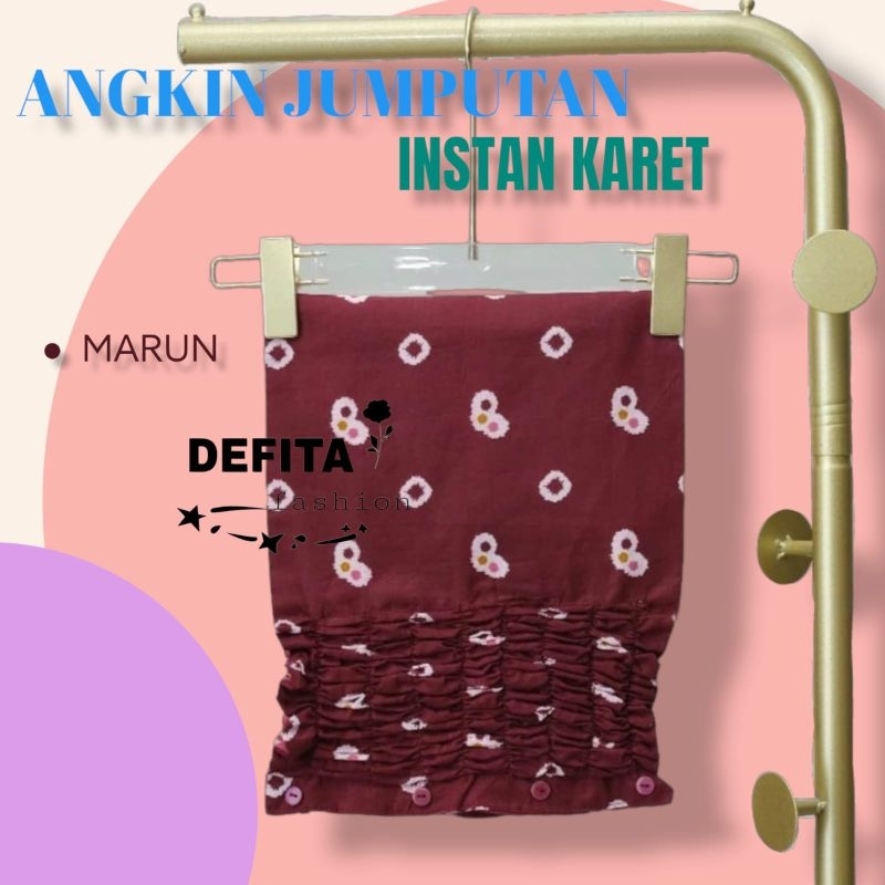 Jual ANGKIN JUMPUTAN INSTAN KARET BELAKANG | Shopee Indonesia