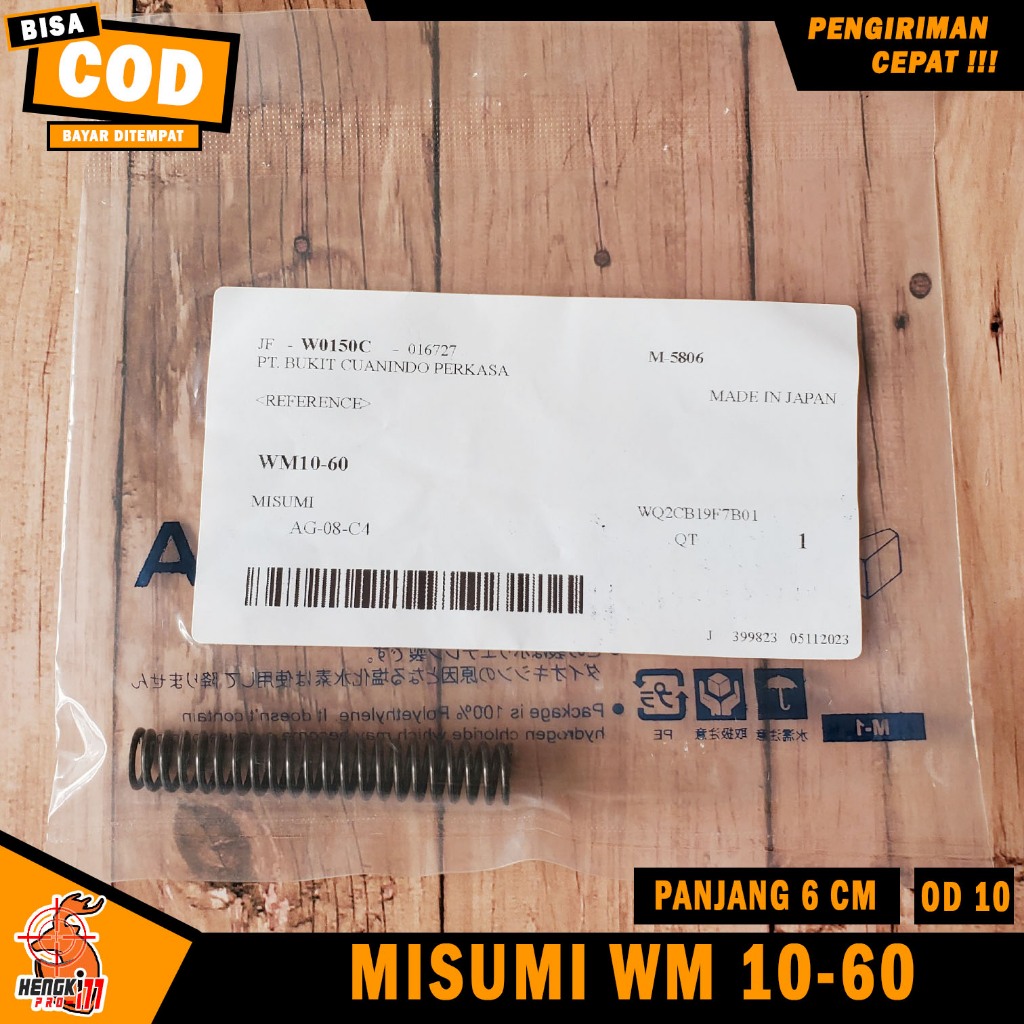 Jual Per Misumi Mizumi Jepang Misumi Bulat WM 10-60 OD 10 Panjang 6 cm Sedang | Shopee Indonesia