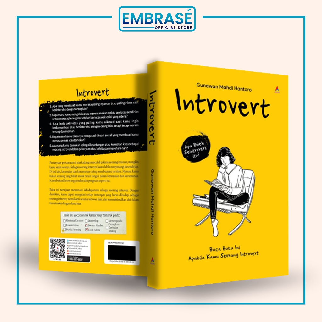 Jual Buku Introvert : baca buku ini apabila kamu seorang introvert -Embrase | Shopee Indonesia