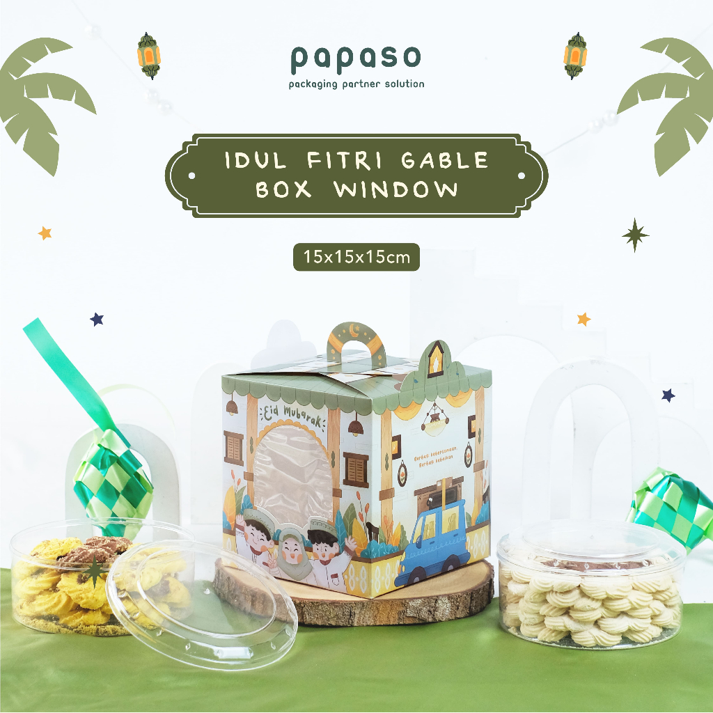 Jual Kotak Lebaran / Box Idul Fitri / Idul Fitri Gable Box Window ...