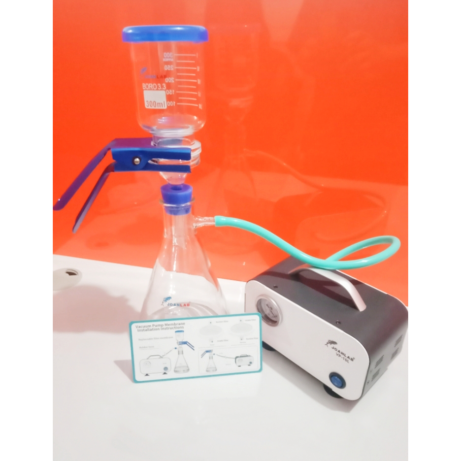 Jual Set 2 in 1 Laboratory Glass Vacuum Filtration Kit with Vacuum Pump ...