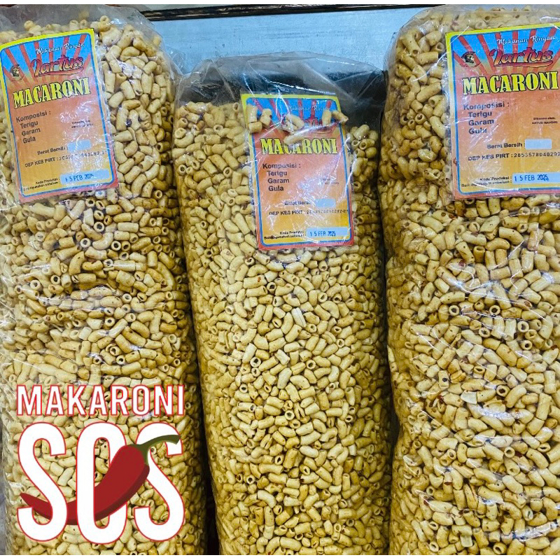 Jual Makaroni SOS - 1KG Makaroni Rujak 1KG (1000gr) Pedas Manis ...