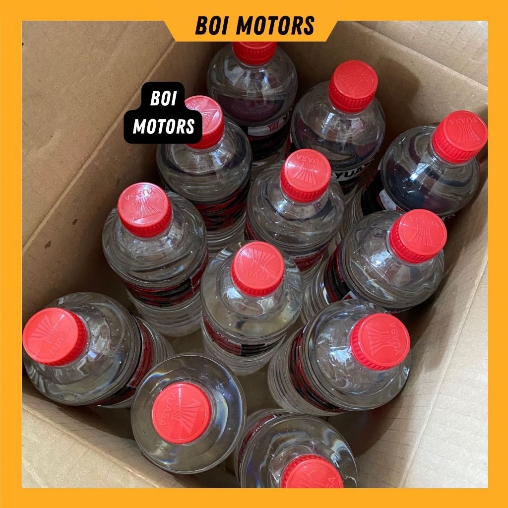 Jual (KHUSUS GROSIR 1 DUS) AIR ZUUR Yuasa / Cairan buat pengisian Aki ...