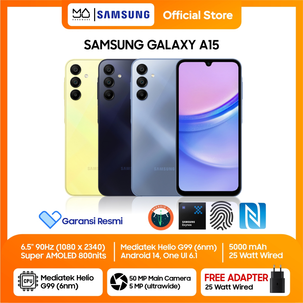 Jual Samsung Galaxy A15 Ram 8/256GB - Garansi resmi | Shopee Indonesia