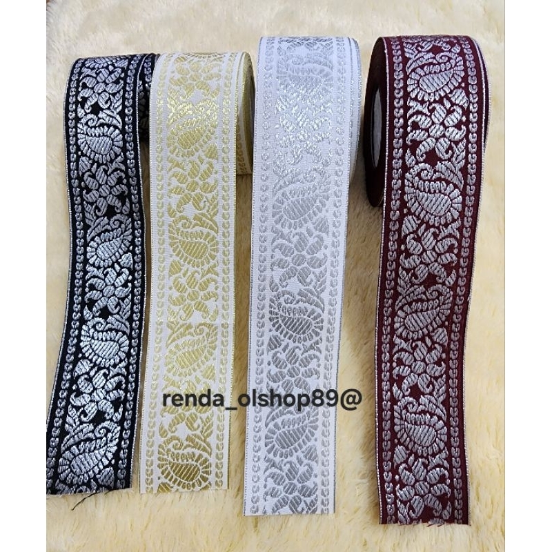 Jual Renda Pita/Renda India/Pita Bordir | Shopee Indonesia
