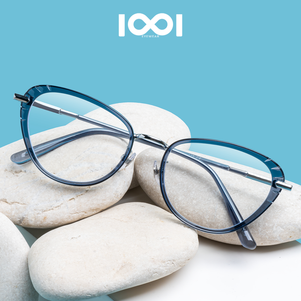 Jual IOOI Eyewear - Kacamata Fashion Cat Eye TR Lensa Minus Anti ...