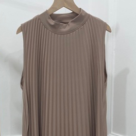 Jual Dress Inner Plisket Tanpa Lengan Hyget Premium - Inner Gamis ...