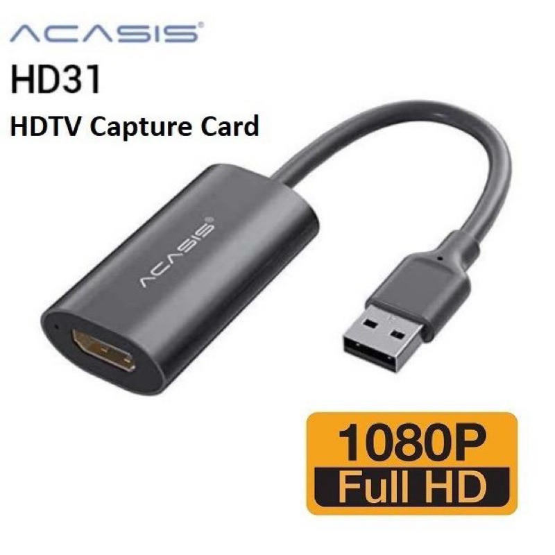 Jual usb video capture acasis full hd 1080p - hd31 | Shopee Indonesia