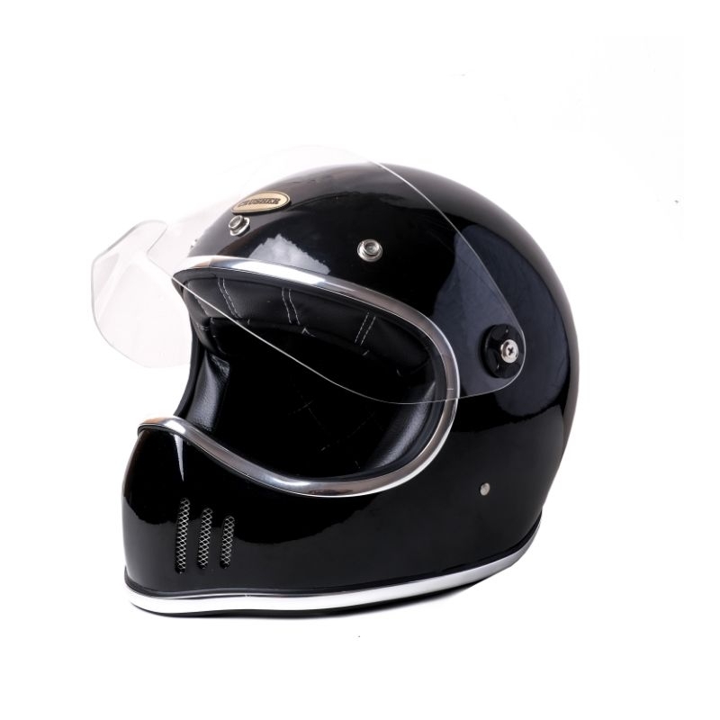Jual Helm Cakil NOLAN N19 Hitam Glossy custom by @crushercustoms Helm ...