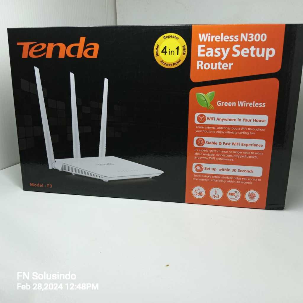 Jual Tenda F3 Wifi Wireless Network Router Extender 300mbps Easy Setup ...