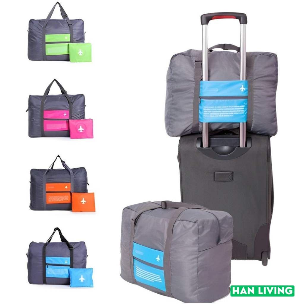 Jual HANLIVING Tas Travel Besar Lipat Hand Carry Anti Air Travel Fold ...