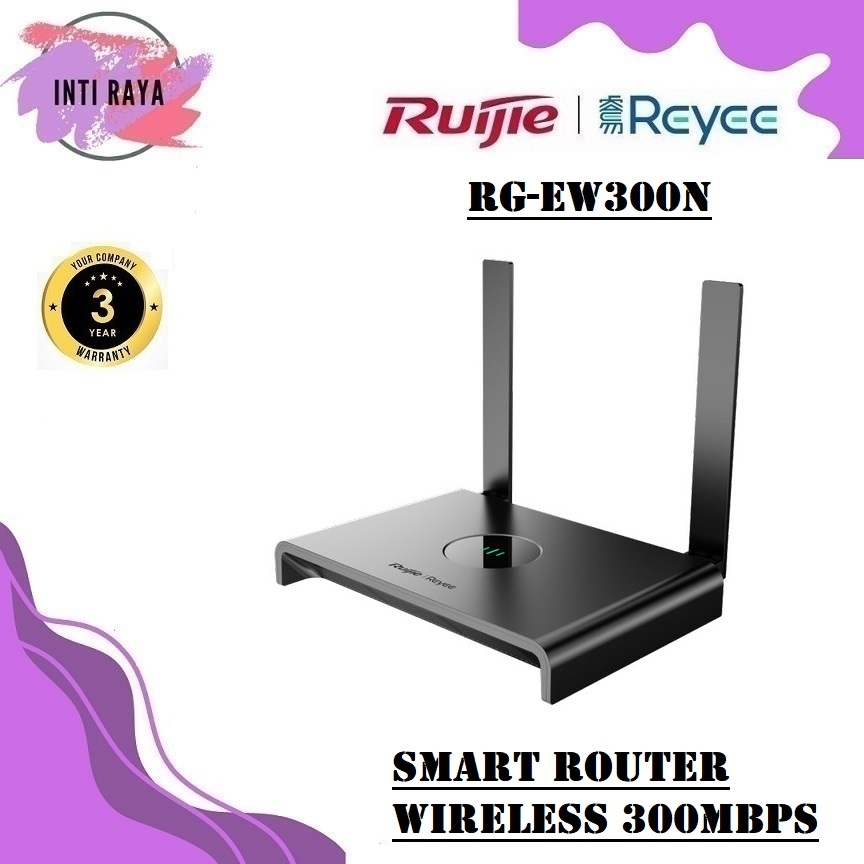 Jual Ruijie RG-EW300N Router Wireless 300Mbps EW300 EW300N | Shopee ...