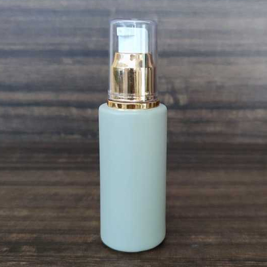 Jual Botol Kaca Cream 50ml Botol Skincare Botol Tutup Pump Hitam Putih ...