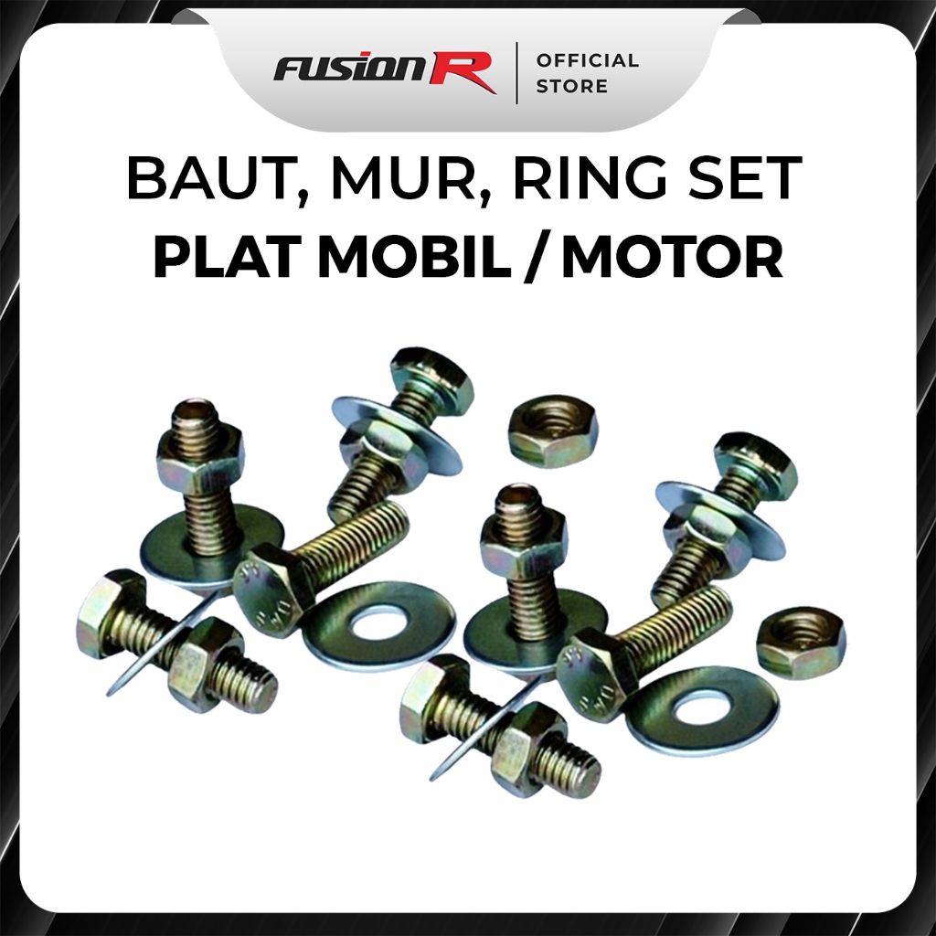 Jual Fusion R Baut Baud Mur Ring Untuk Dudukan Frame Cover Plat Nomor ...