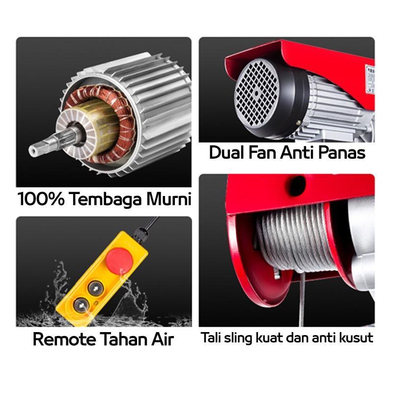 Jual PA 1200-25 M Electric Wire Rope Electric Chain Hoist/Katrol ...