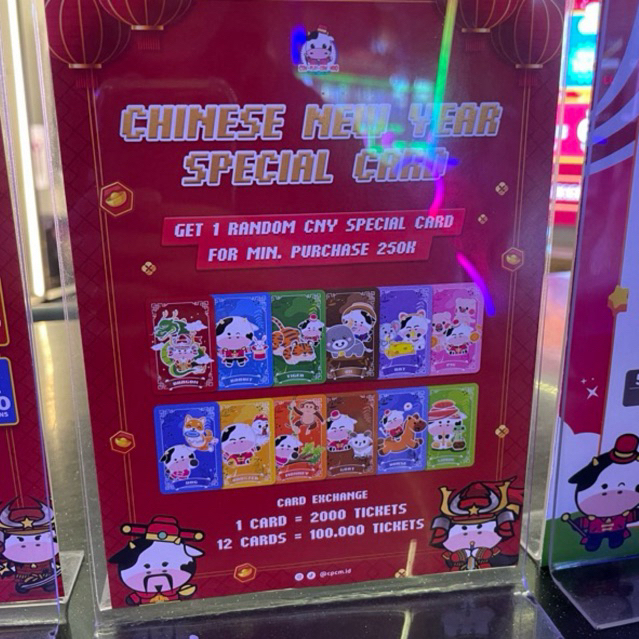 Jual CPCM Shio Card Cow Play Cow Moo Kartu CNY Limited Edition | Shopee ...