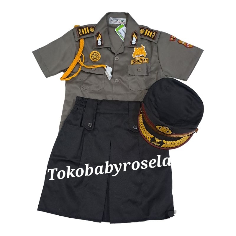 Jual Baju kostum seragam profesi anak Polwan / polisi wanita | Shopee ...
