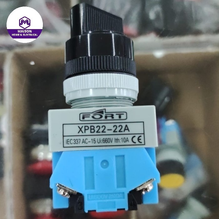 Jual Selector Switch 2 posisi Fort on off XPB22-22Aselector switch 22mm ...