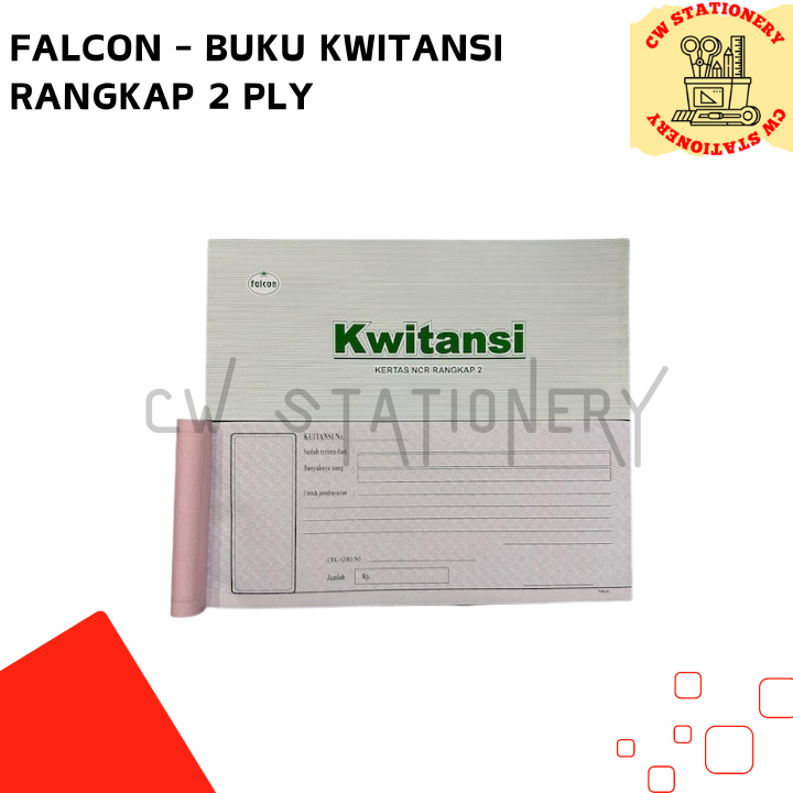 Jual Falcon - Buku Kwitansi Kuitansi NCR Rangkap 2 ply | Shopee Indonesia