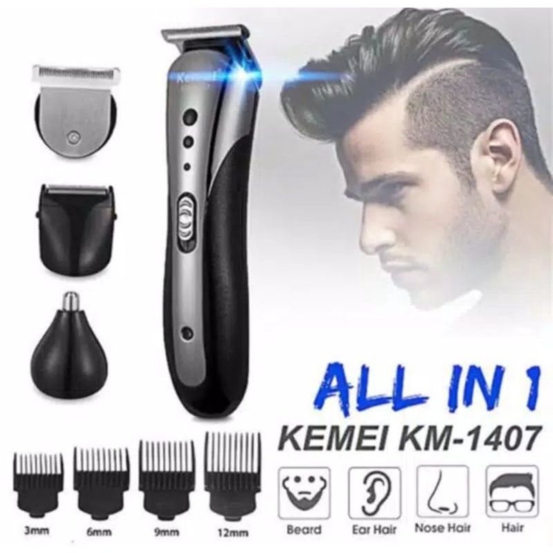 Jual mesin cukur rambut kemei 1407 original berkualitas | Shopee Indonesia