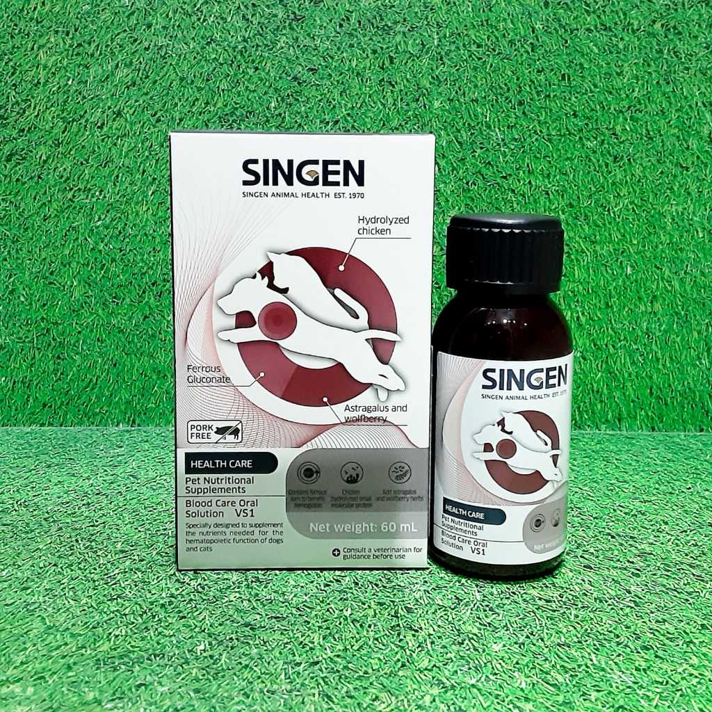 Jual Singen VS1 Blood Care Oral Liquid Cat & Dog 60ml | Shopee Indonesia