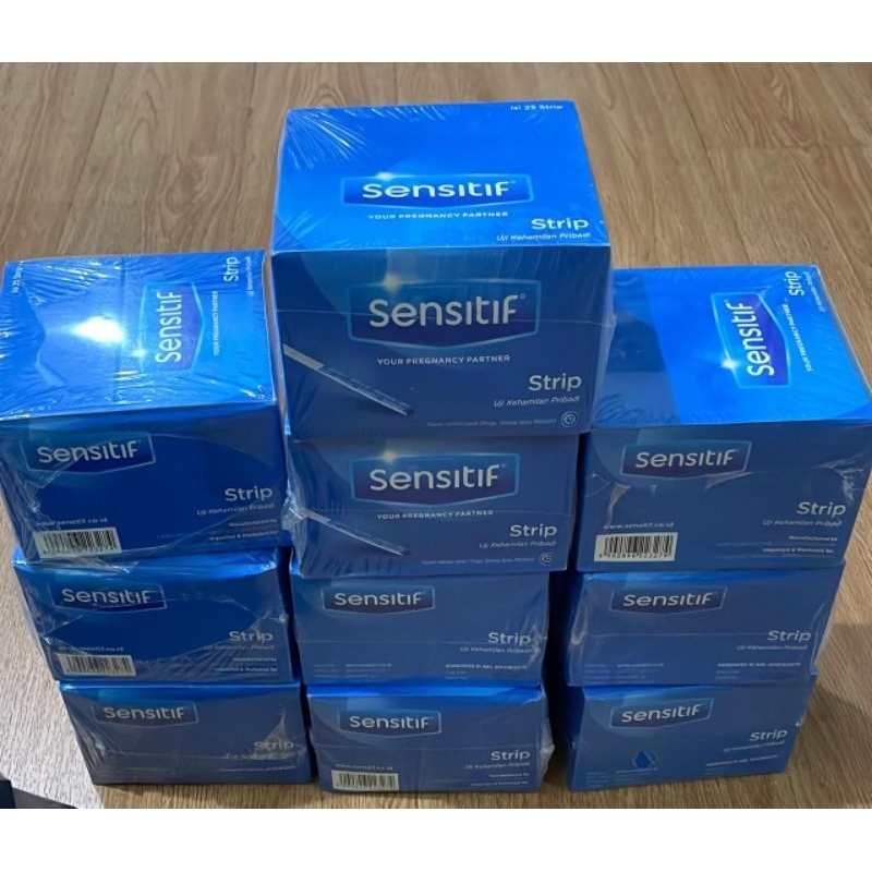 Jual Testpack / Alat Tes Kehamilan merk Sensitif - 1 box isi 25 pcs ...