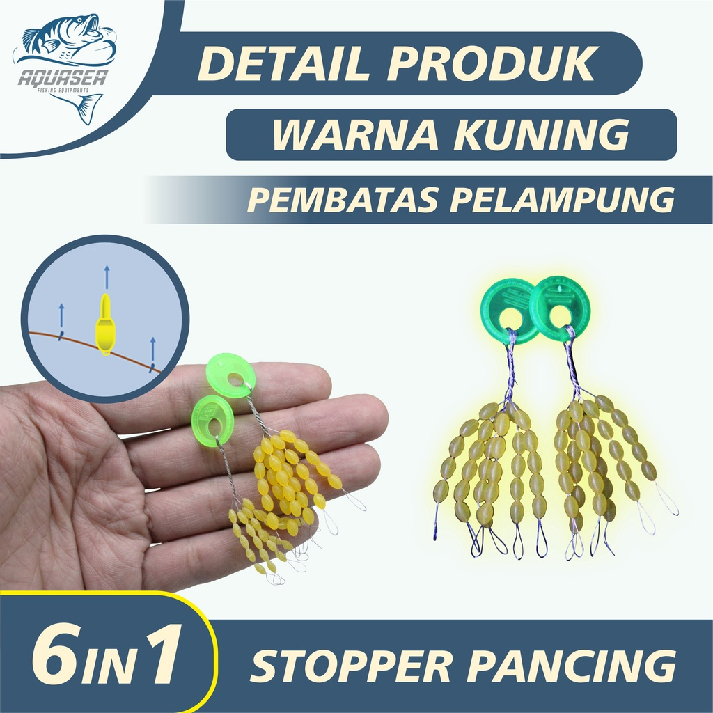 Jual Stopper Batang Float Orca Pancing Warna Kuning Alat Pancing ...