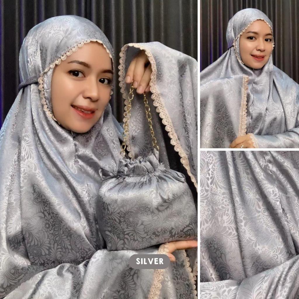 Jual Mukena Dewasa Inara Silk Armani Premium 2 in 1 Mewah Atasan dan ...