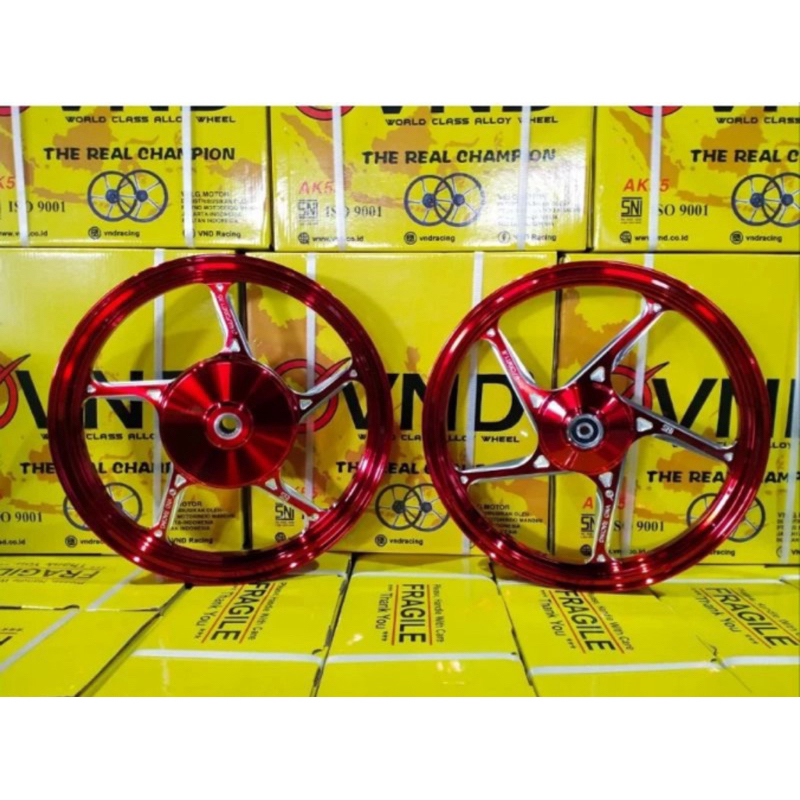 Jual VELG RACING VND AK 55 PALANG 5 BEAT VARIO 110 SCOOPY VARIO 125 VARIO 150 - OREN | Shopee ...