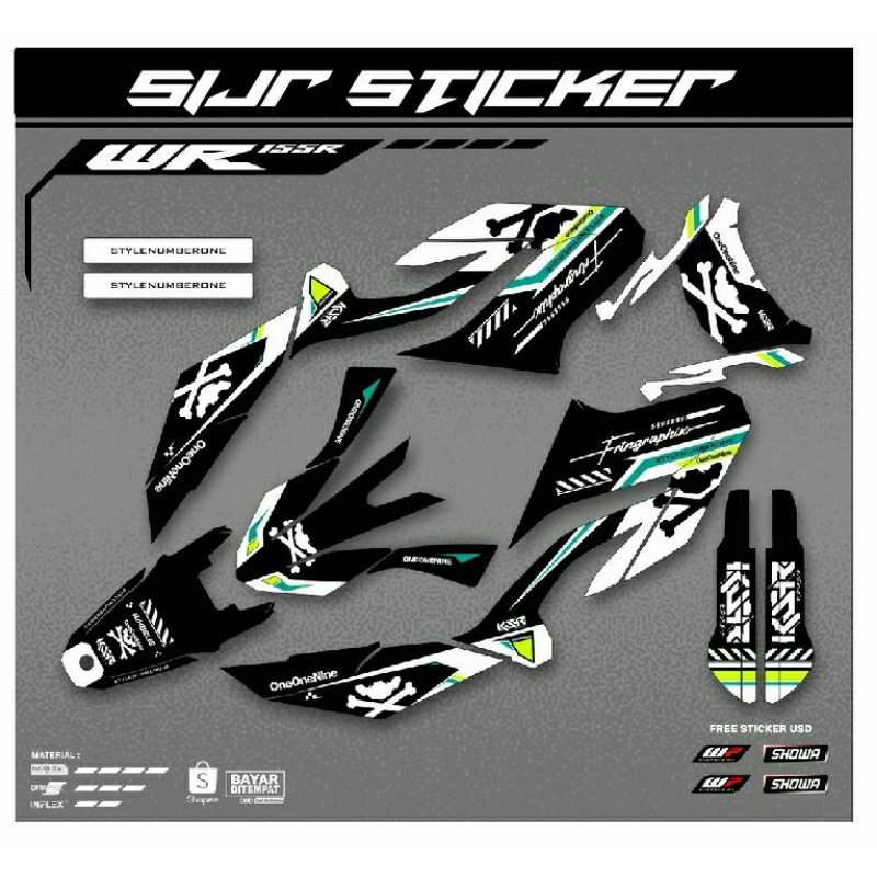 Jual (COD) TERBARU Decal Sticker Motor Cross Yamaha WR155 Full body ...