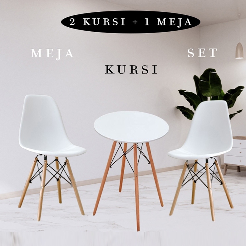 Jual Meja Kursi Minimalis Meja Kursi Set Meja Kursi Cafe Premium 1 Meja 2 Kursi Ruang Tamu M1G2 ...